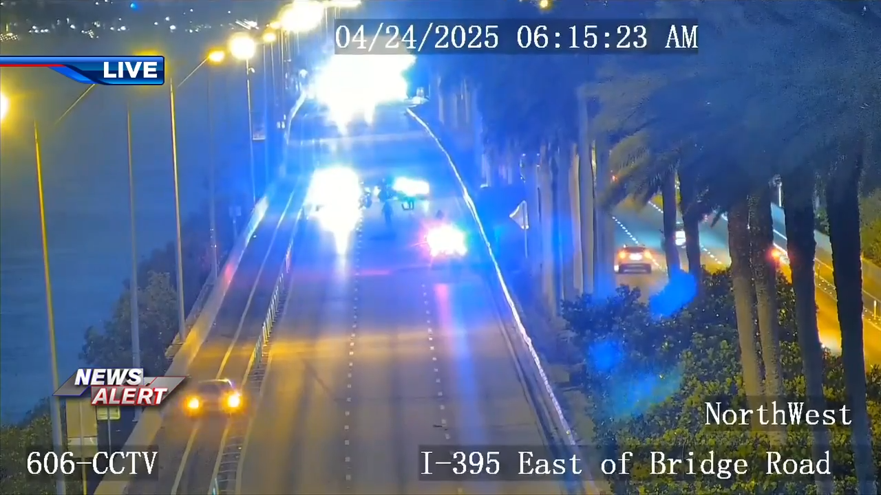 Motorcyclist dead following crash on MacArthur Causeway; EB lanes closed, heavy traffic delays ...